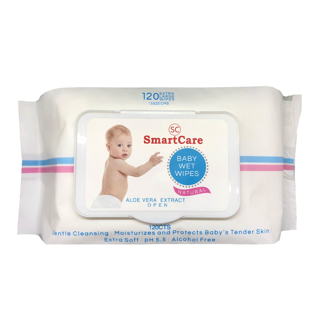 Smart Care Wet Wipes 120 pcs With Fliptop